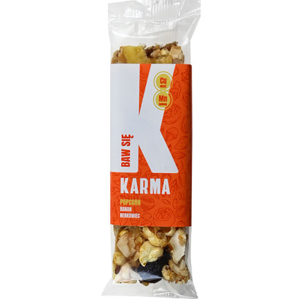 Karma Bars, Baton bananowy z nerkowcem i popcornem, 35 g | Apteline.pl
