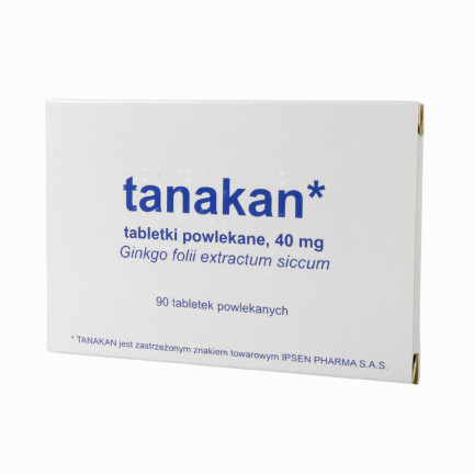 Tanakan 40 mg, 90 tabletek powlekanych (Import równoległy Delfarma ...