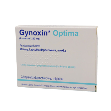 Gynoxin Optima 200 mg, 3 kapsułki dopochwowe miękkie (import równoległy ...