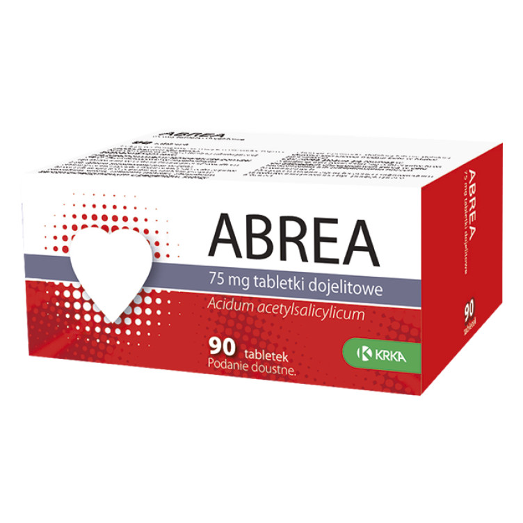 Abrea 75 mg, 90 tabletek dojelitowych | Apteline.pl