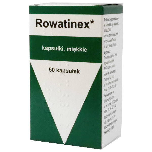 Rowatinex, 50 kapsułek elastycznych (import równoległy Delfarma ...