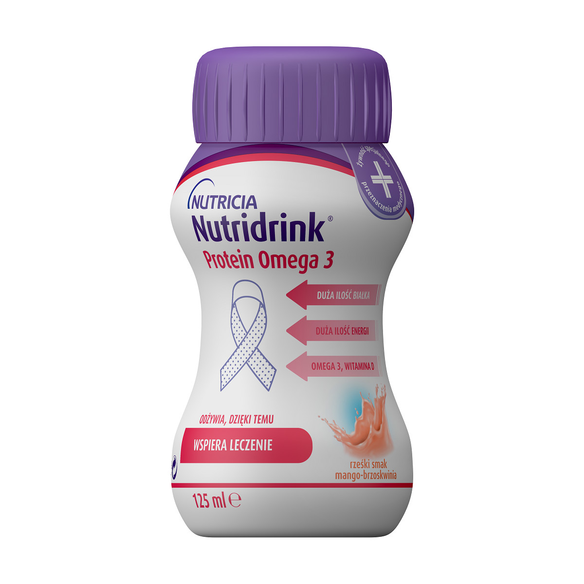 Nutridrink Protein Omega 3, smak mango-brzoskwinia, 4 x 125 ml ...