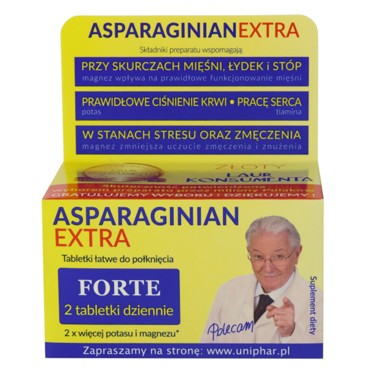 Asparaginian extra, 50 tabletek | Apteline.pl