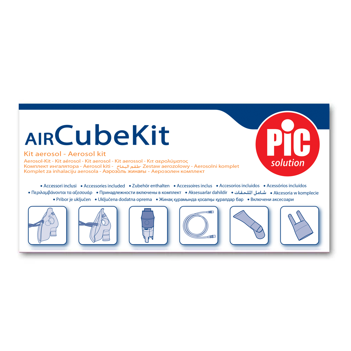 Pic AirCube zestaw akcesoriów do inhalatora tłokowego | Apteline.pl