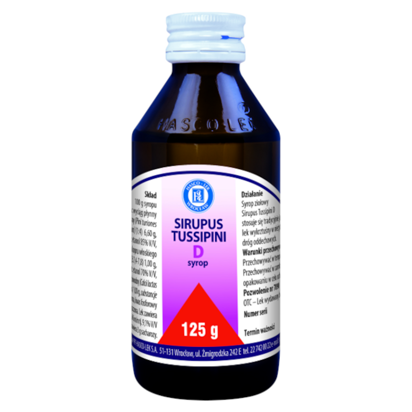 Sirupus Tussipini D, syrop, 125 g | Apteline.pl