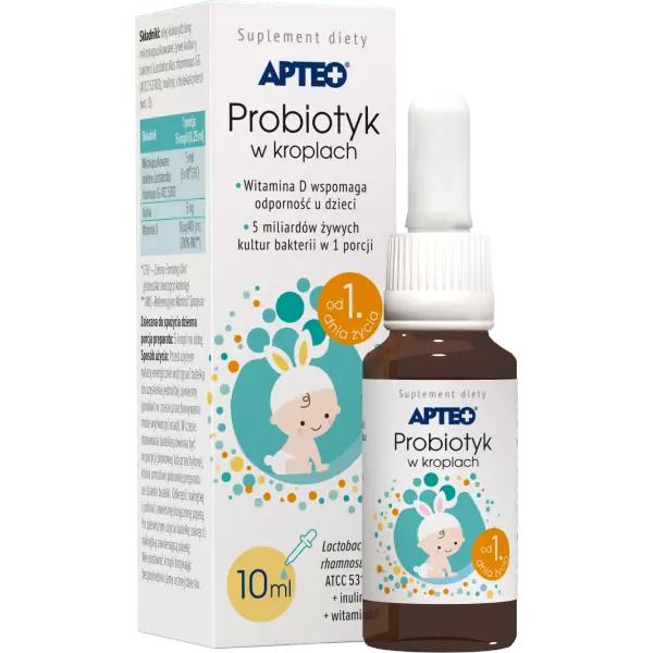 Probiotyk w kroplach dla dzieci APTEO DZIECKO, 10 ml, cena, opinie ...