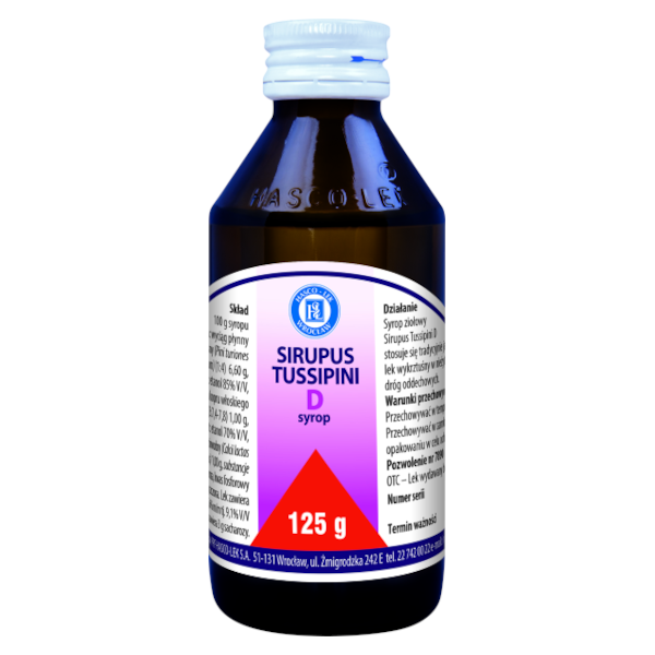 Sirupus Tussipini D, syrop, 125 g | Apteline.pl