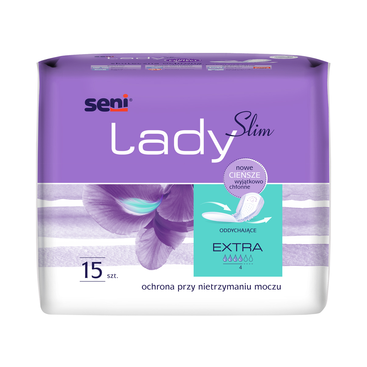Wkładki Seni Lady Slim Extra, 15 sztuk | Apteline.pl