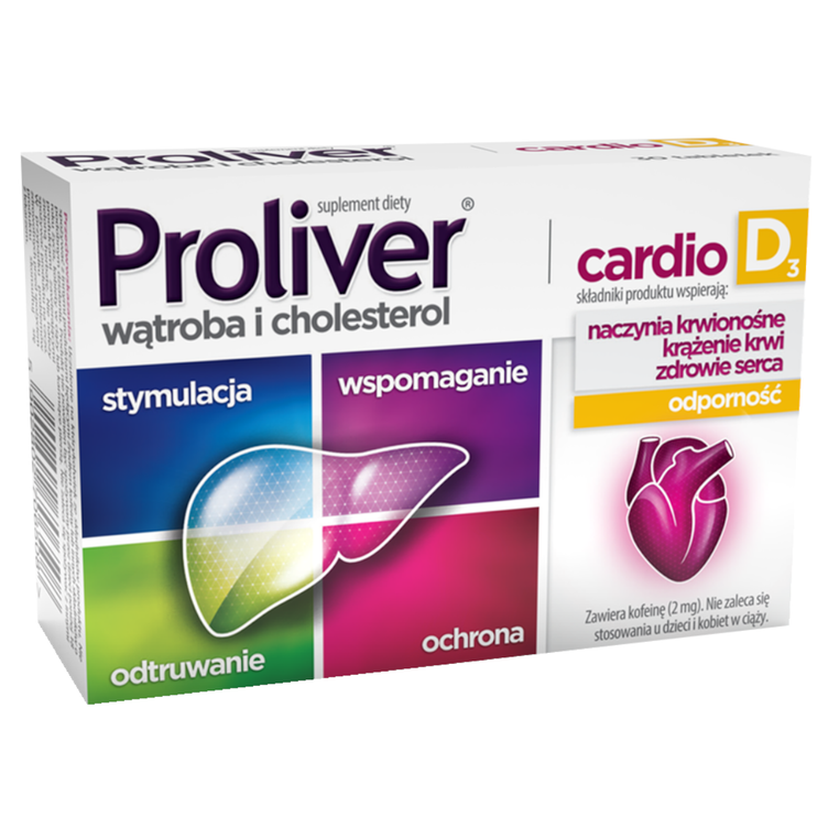 Proliver Cardio D3, 30 tabletek | Apteline.pl