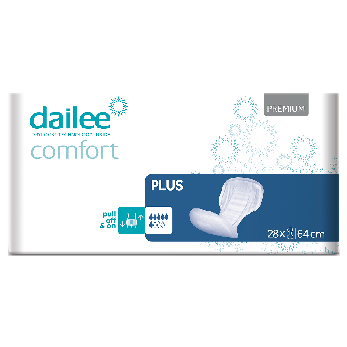 Wkładki anatomiczne Dailee Comfort Premium Plus, 28 sztuk | Apteline.pl