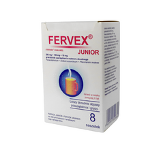 Fervex Junior, 280 mg + 100 mg + 10 mg, granulat do sporządzania ...