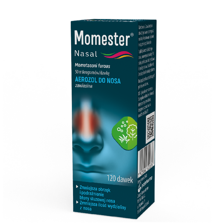Momester Nasal 50 mikrogramów/dawkę, aerozol do nosa, 120 dawek ...