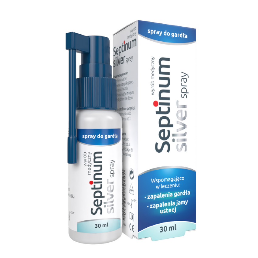 Septinum Silver, spray do gardła, 30 ml | Apteline.pl