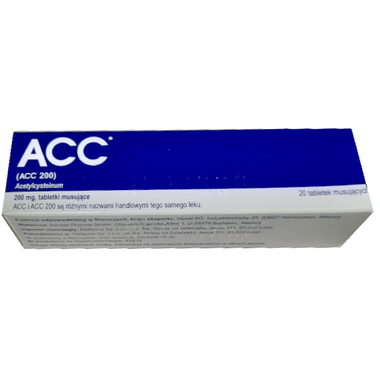 ACC 200 mg, 25 tabletek musujących (import równoległy Inpharm ...