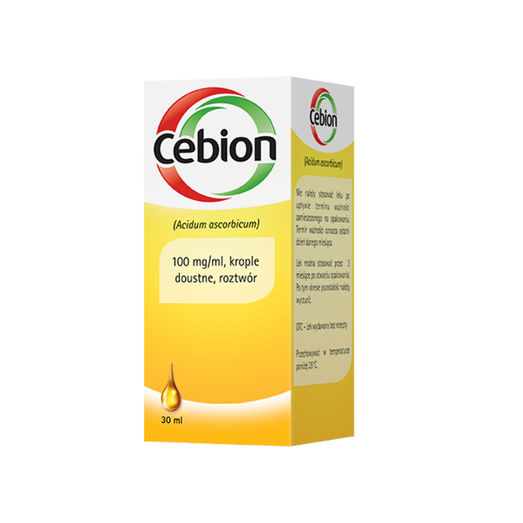 Cebion 100 mg/ml, krople doustne, 30 ml | Apteline.pl