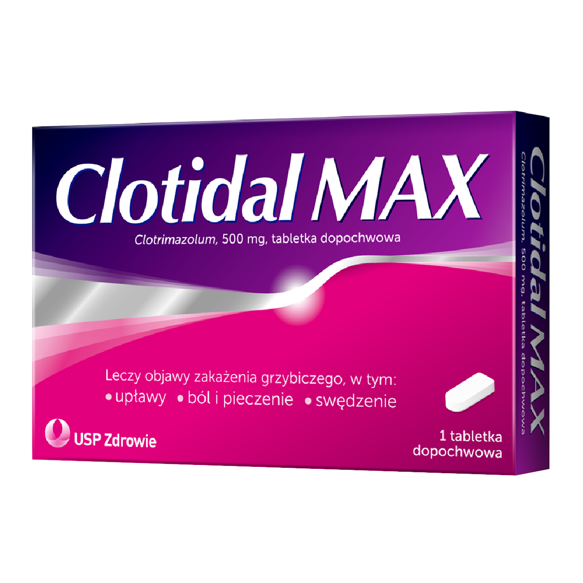 Clotidal MAX 500 mg, 1 tabletka dopochwowa | Apteline.pl