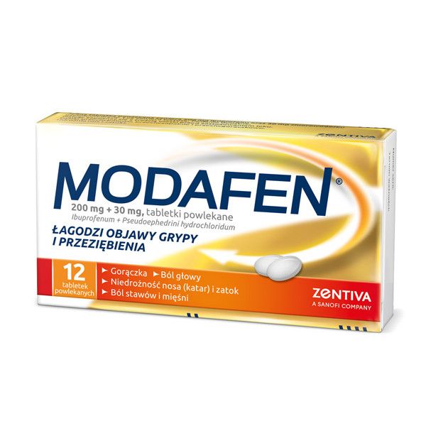 Modafen (Extra Grip), 12 tabletek powlekanych | Apteline.pl