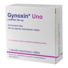 Gynoxin Uno 600 mg, kapsułka dopochwowa, 1 sztuka (import równoległy ...