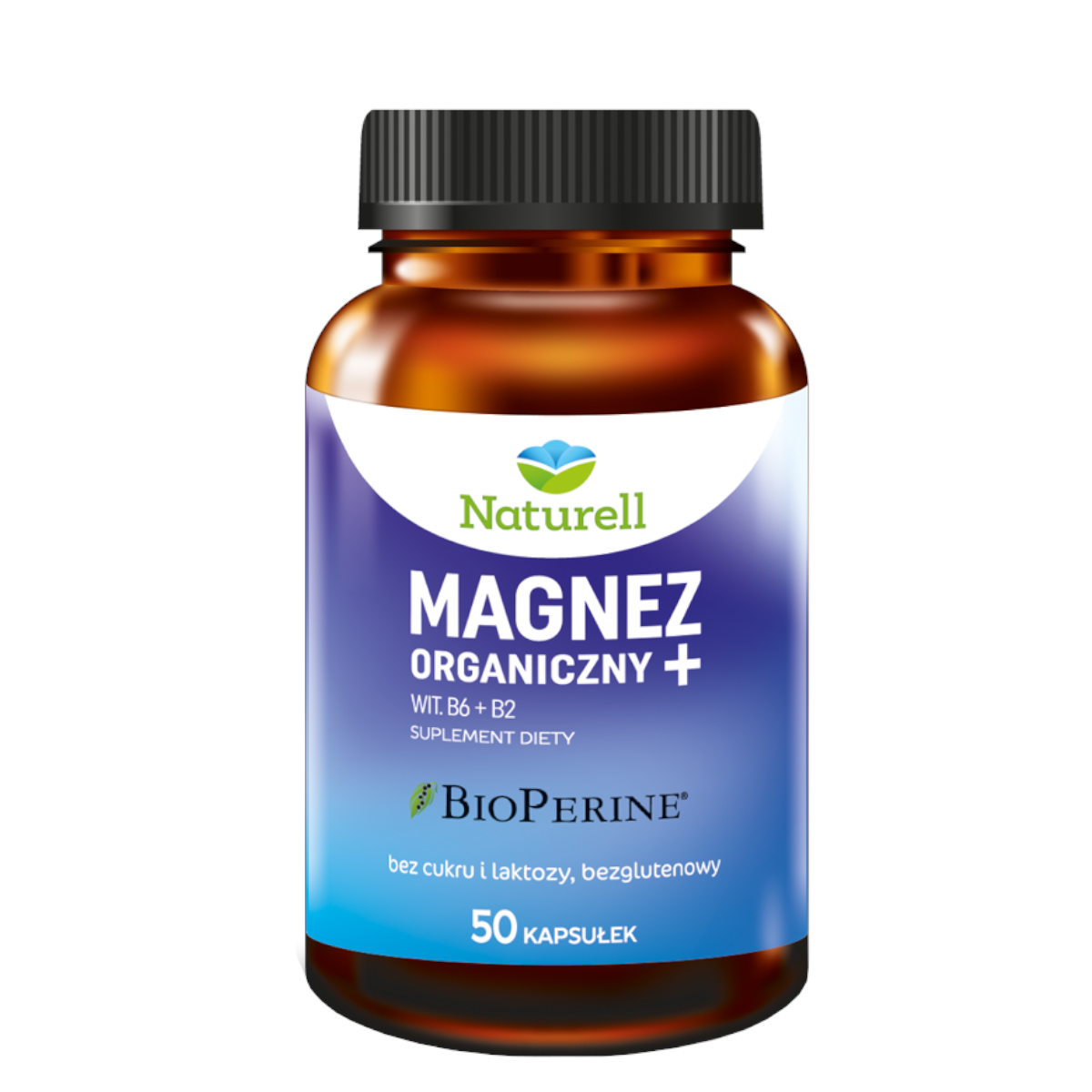 Naturell Magnez Organiczny +, 50 kapsułek | Apteline.pl