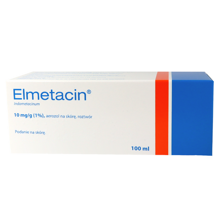 Elmetacin 10 mg/g, aerozol do stosowania zewnętrznego, 100 ml (import ...