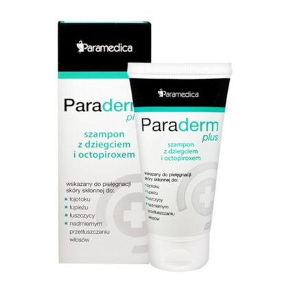 Paraderm Plus, szampon z dziegciem i octopiroxem, 150 ml | Apteline.pl