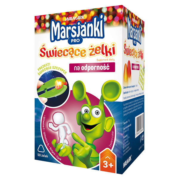 Żelki na odporność Marsjanki Pro Świecące, 50 sztuk - Zamów w Apteline ...
