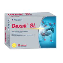Dexak SL 25 mg, 20 saszetek, cena, ulotka | Apteline.pl