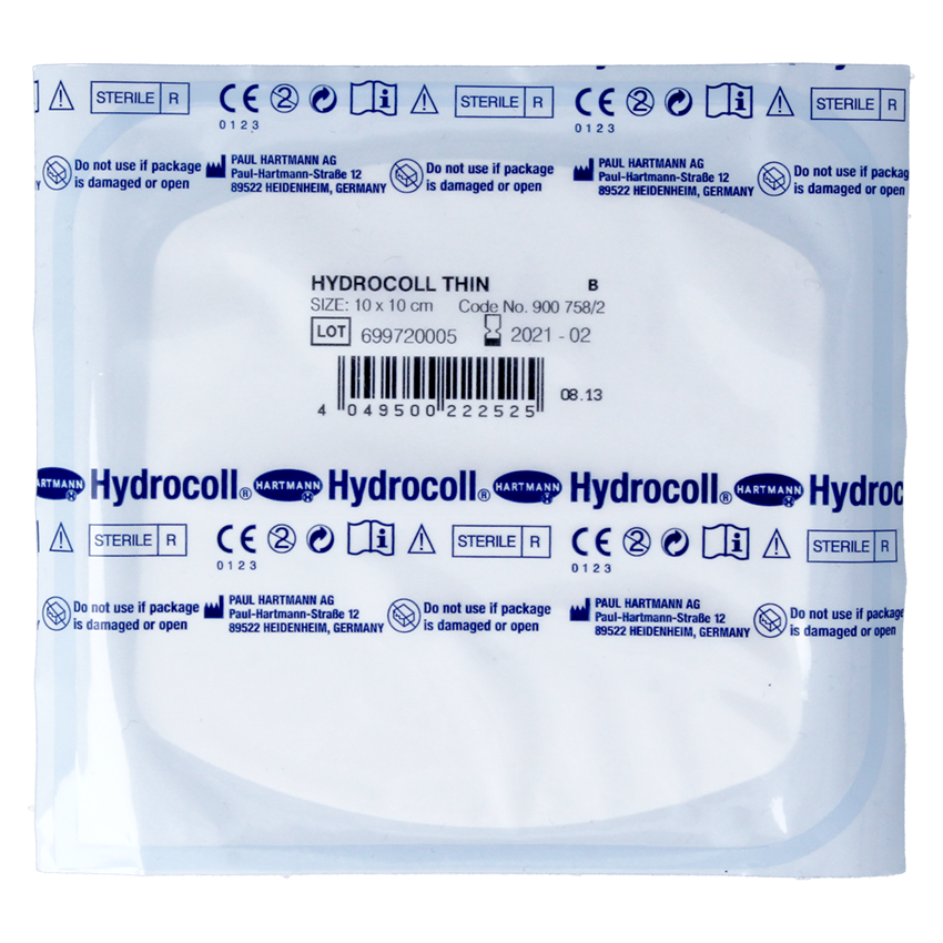 Hydrocoll Thin, 10 cm x 10 cm, opatrunek hydrokoloidowy, 1 opatrunek | Apteline.pl