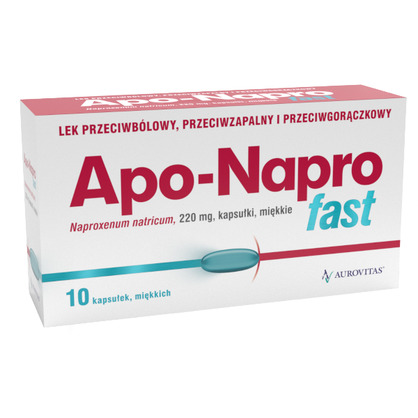 Apo-Napro Fast 220 mg, 10 kapsułek miękkich | Apteline.pl