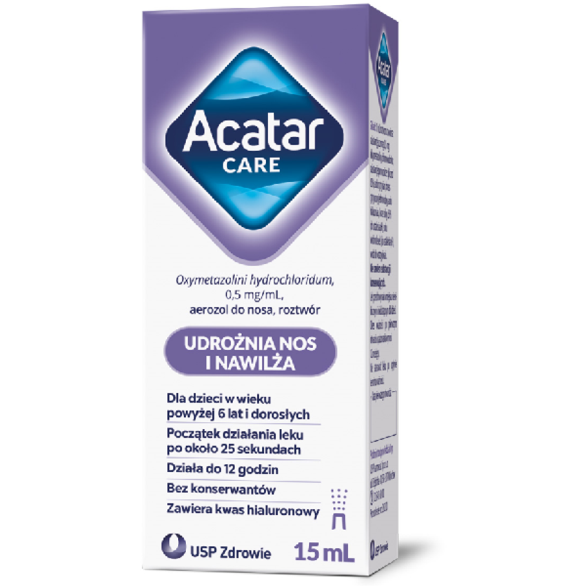 Acatar Care 0,5 mg/mL, aerozol do nosa, 15 ml | Apteline.pl