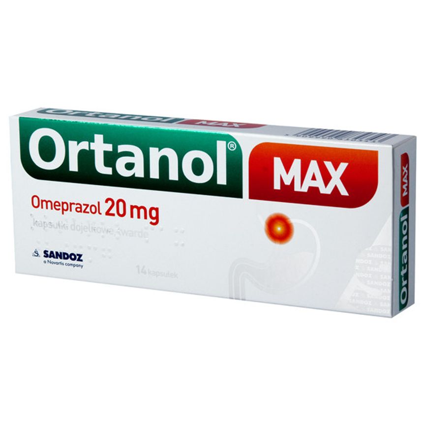 Ortanol Max 20 mg, 14 kapsułak dojelitowych | Apteline.pl