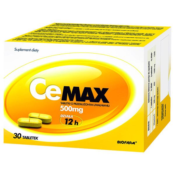 Cemax 500 mg, 30 tabletek o przedłużonym uwalnianiu | Apteline.pl
