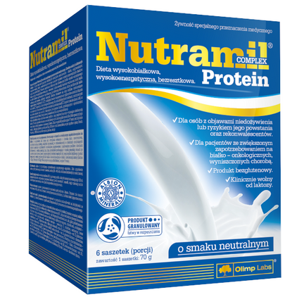 Nutramil Complex Protein, smak neutralny, 6 saszetek | Apteline.pl
