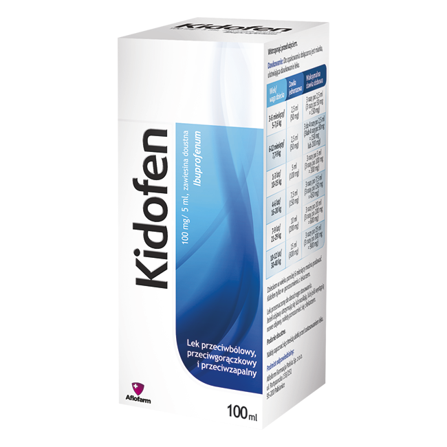 Kidofen 100 mg/5 ml, zawiesina doustna, 100 ml | Apteline.pl