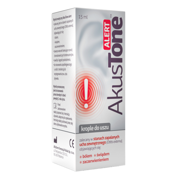 AkusTone Alert, krople do uszu, 15 ml | Apteline.pl