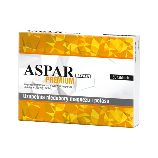 Aspar Espefa Premium, 500 mg, 50 tabletek | Apteline.pl