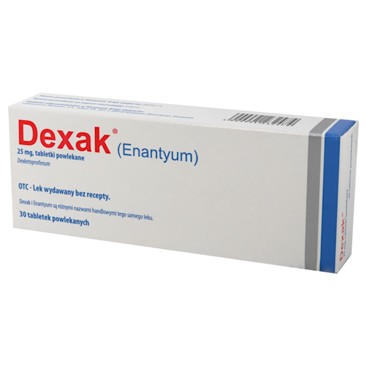 Dexak 25 mg, 30 tabletek powlekanych (import równoległy Inpharm ...