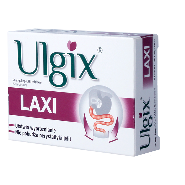 Ulgix Laxi 50 mg, 30 kapsułek miękkich | Apteline.pl
