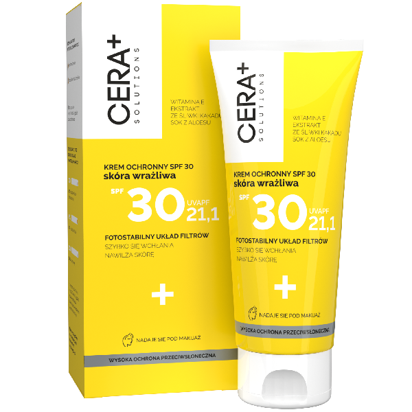 CERA+ krem ochronny SPF30 skóra wrażliwa, 50 ml | Apteline.pl