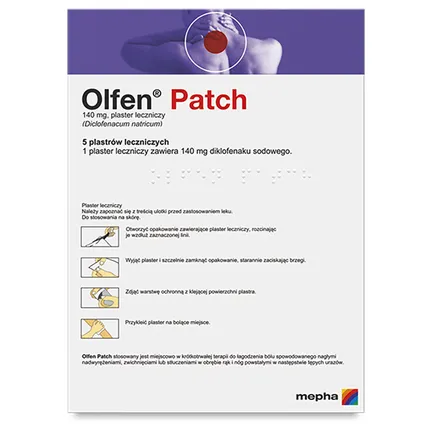 Olfen Patch 140 mg, 5 plastrów leczniczych | Apteline.pl