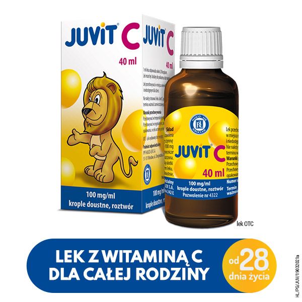 Juvit C - witamina C, krople, 40 ml | Apteline.pl