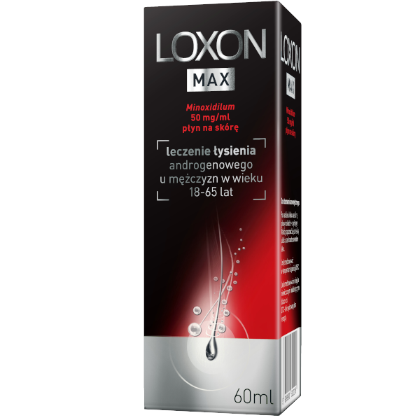 Loxon Max 5%, 50 mg/ml, lek na łysienie androgenowe, 60 ml | Apteline.pl