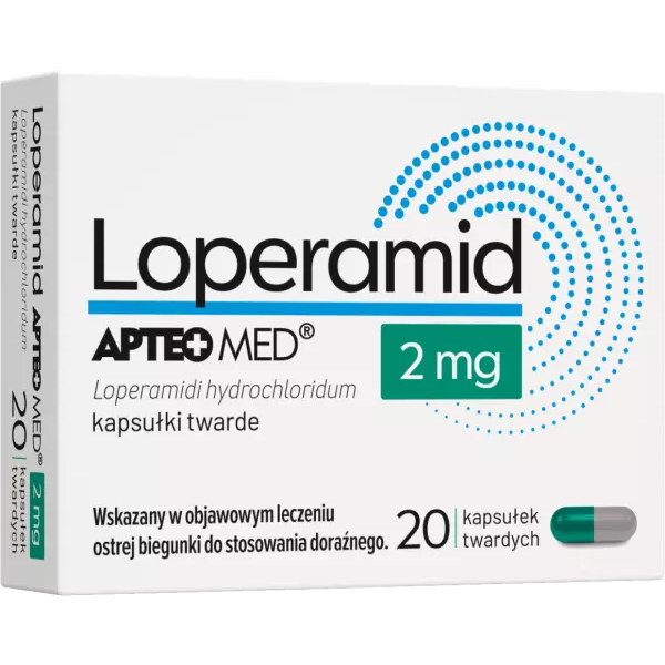 Loperamid APTEO MED 2 mg, 20 kapsułek twardych | Apteline.pl