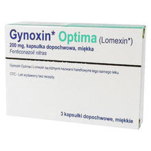 Gynoxin Optima 200 mg, 3 kapsułki dopochwowe miękkie (import równoległy ...