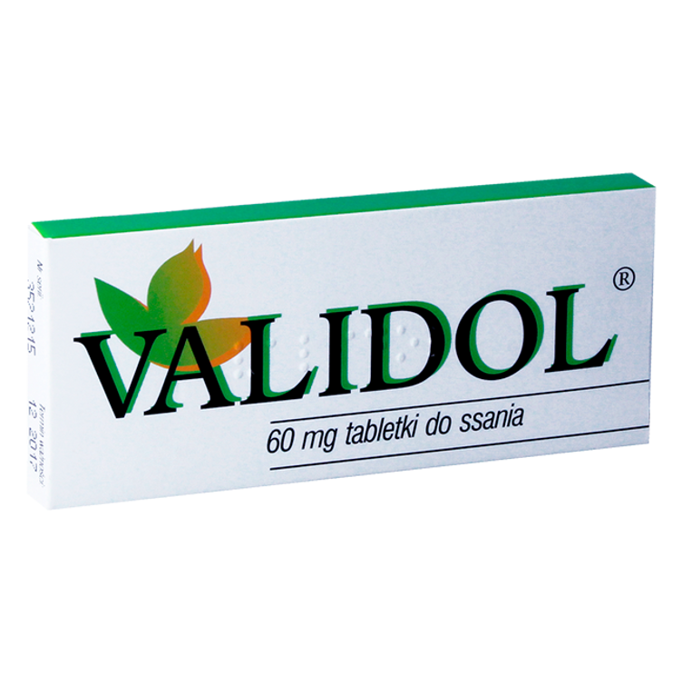 Validol 60 mg, 10 tabletek do ssania | Apteline.pl