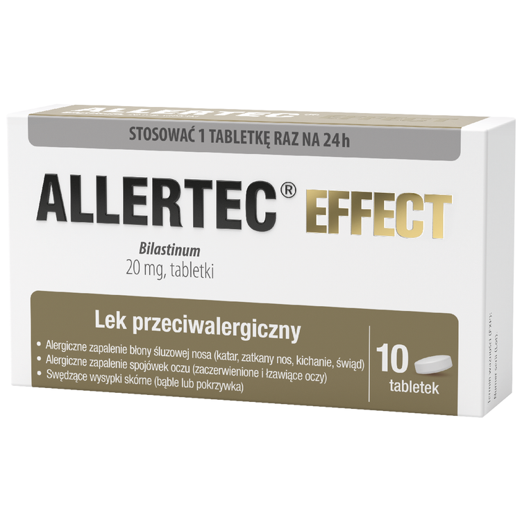 Allertec Effect 20 mg, 10 tabletek | Apteline.pl