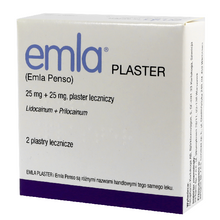 EMLA PLASTER 25 mg + 25 mg, plaster leczniczy, 2 sztuki (import ...