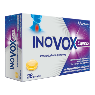 Inovox Express smak miodowo-cytrynowy, 2 mg + 0,60 mg + 1,20 mg, 12 ...