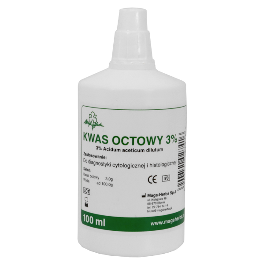 Kwas octowy 3%, 100 ml | Apteline.pl