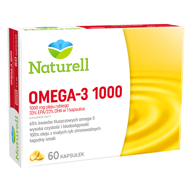 Naturell Omega-3 1000, 60 kapsułek | Apteline.pl